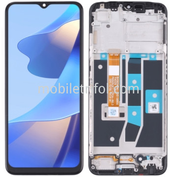 OPPO A16 2021, A54s 2021 Lcd+Touch+Frame (Version INX) Nero