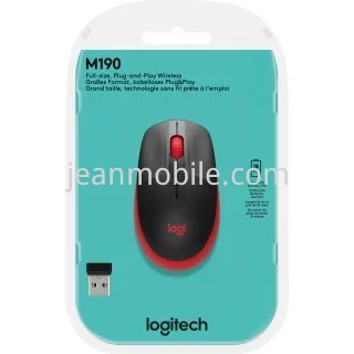 Logitech Wireless Mouse M190 Blister Rosso